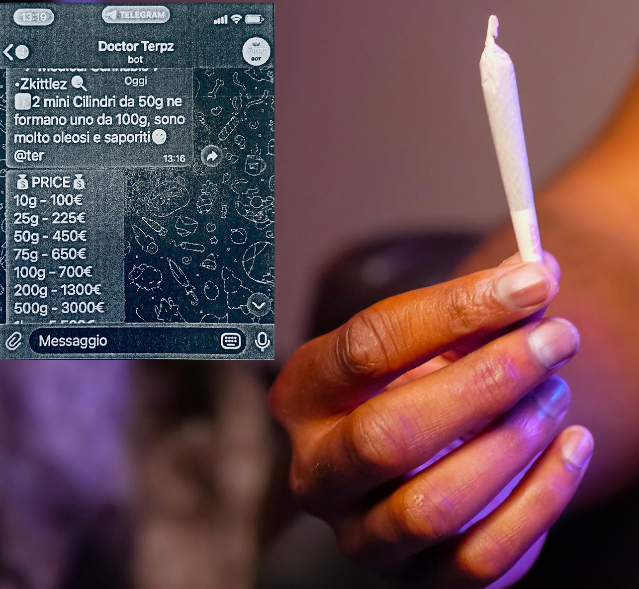 Canale Telegram usato come mercato della droga: chiesti 40 anni di carcere
